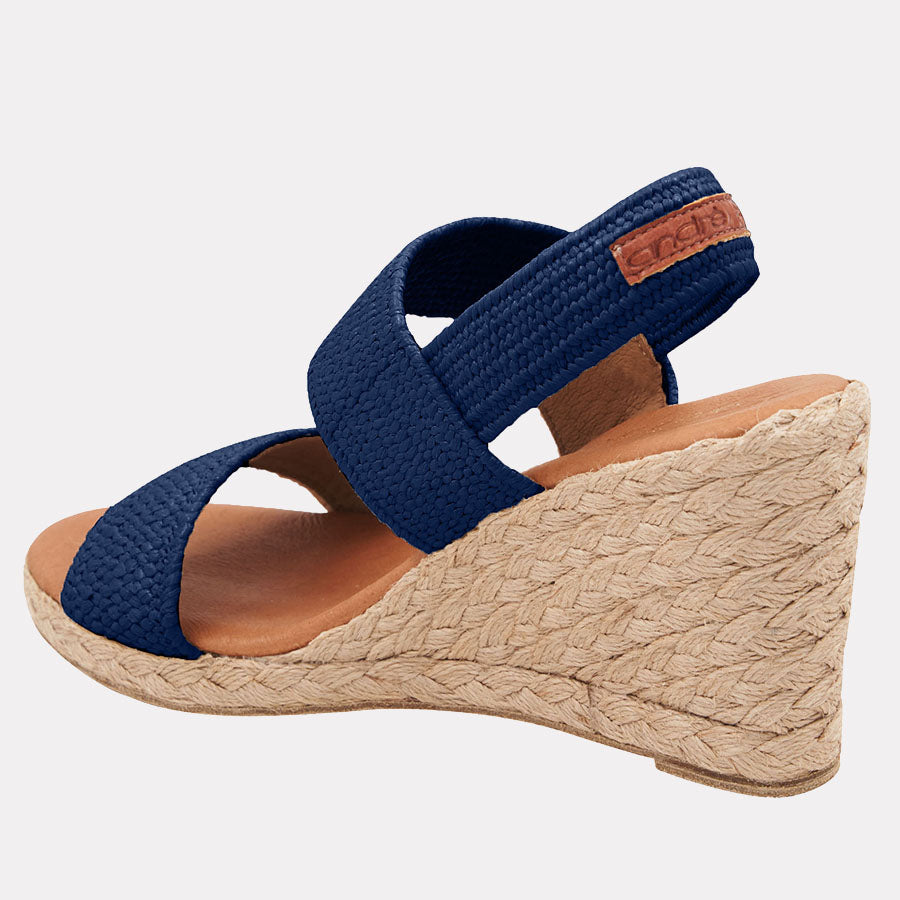 Allison Stretch Raffia Espadrille Wedge | Andre Assous