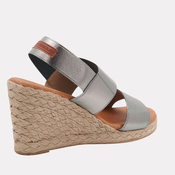 Allison Metallic Espadrille Wedge | Andre Assous