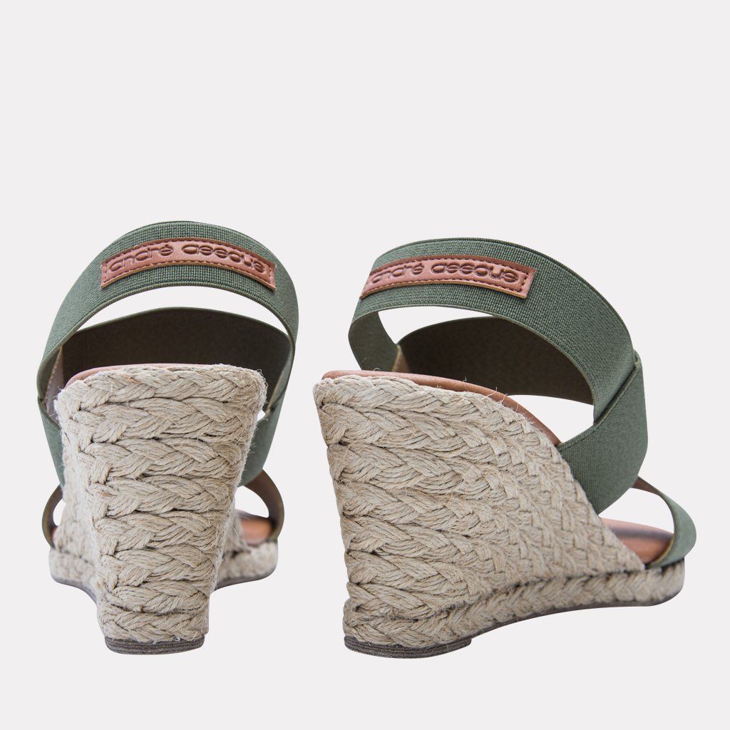 Allison Neutral Espadrille Wedge | Andre Assous