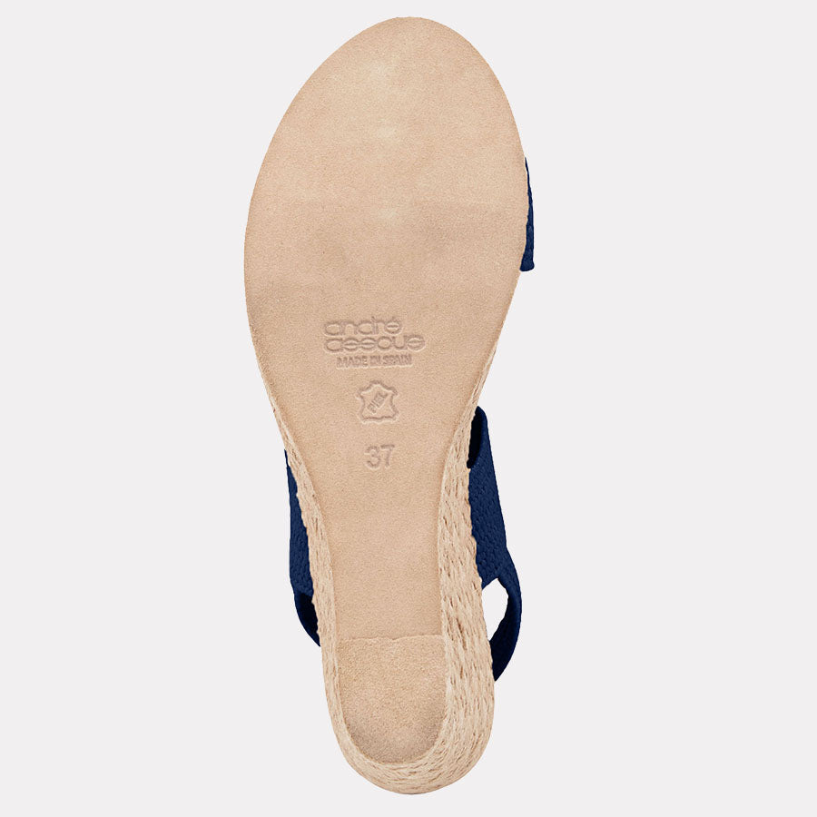 Allison Stretch Raffia Espadrille Wedge | Andre Assous