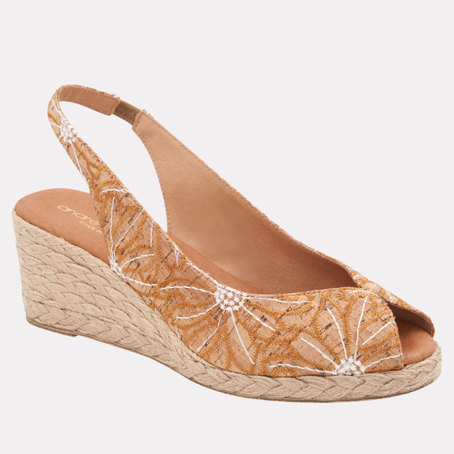 Audrey Cork Espadrille Wedge