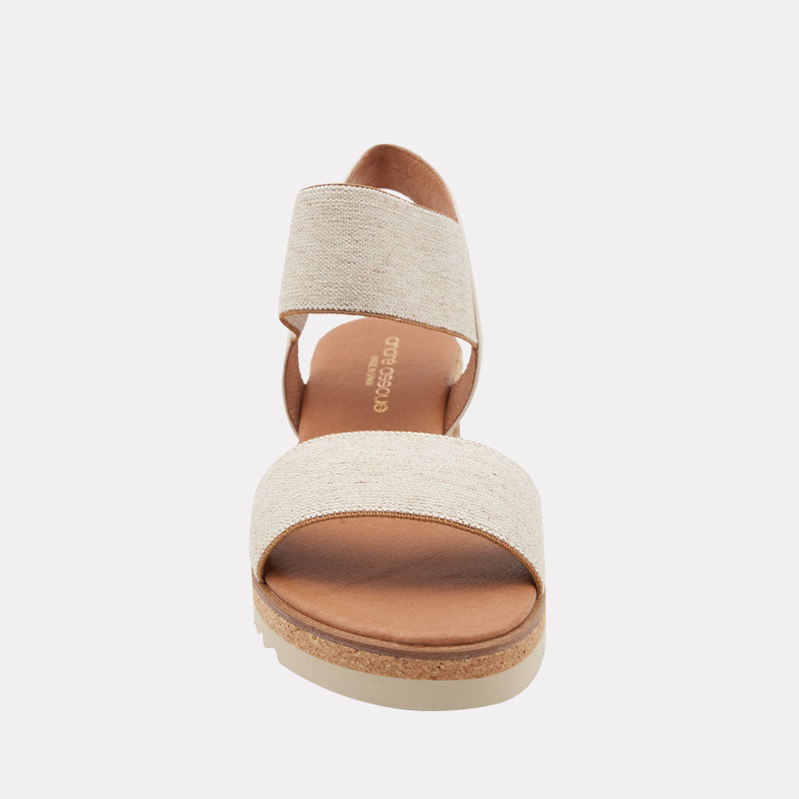 Neveah Linen Wedge | Andre Assous